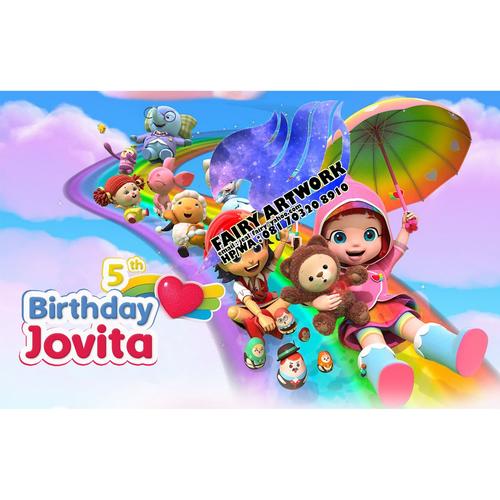 Jual Rainbow Ruby Spanduk Banner Ulang Tahun Ukuran 1,5 x 1 meter ...
