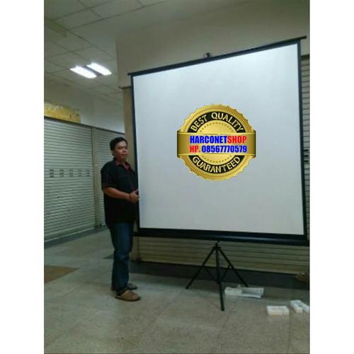 Jual Layar Tripod 96" (2 meter 44 cm) Screen Proyektor + Kaki - Jakarta ...