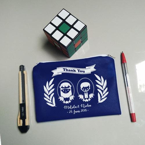 Jual Pouch Spunbond Biru Tua - Souvenir Dompet Pouch - Souvenir ...