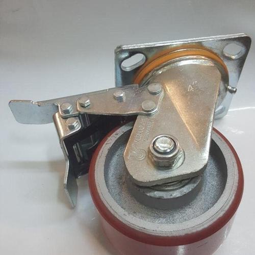 Jual Roda PU (Polyurethane) hidup 4" heavy duty terbaik dan sangat ...