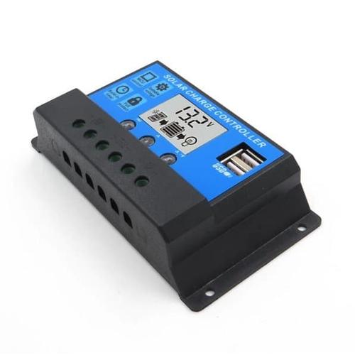 Jual Solar Panel Charge Controller 10A 20A 30A LCD PWM With Dual USB 5V ...