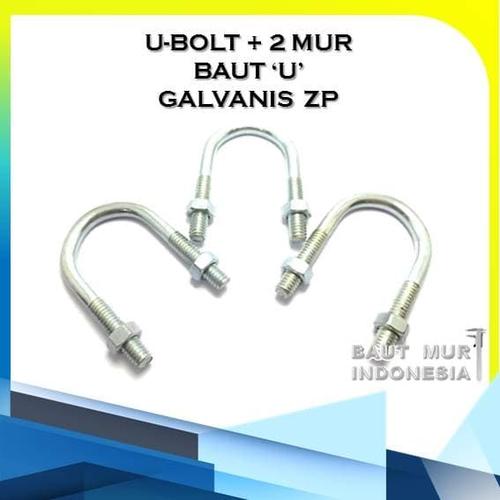 Jual Baut U-U Bolt Clamp Galvanis 5/16" x 1" - Kab. Bekasi - BAUTMUR ...