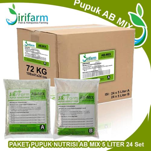 Jual Paket Pupuk AB MIX / Nutrisi / pupuk hidroponik kemasan 5 Liter 24 ...