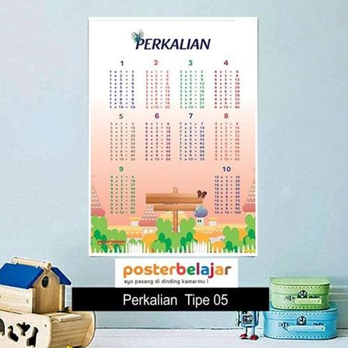 Jual Tipe 05 Poster Matematika Perkalian Untuk Belajar Anak Sd - Kota ...