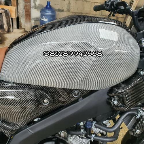 Jual yamaha xsr 155 (cover tangki carbon kevlar asli) - Hitam - Kota ...