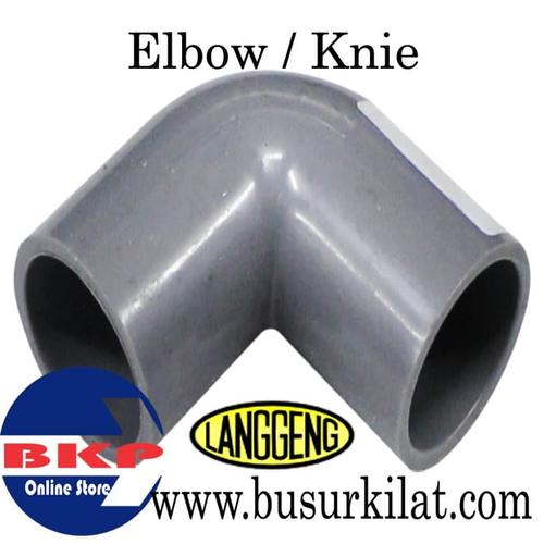Jual Knie / Elbow 1/2 inch PVC Langgeng (AW) / SAMBUNGAN PIPA / Fitting ...