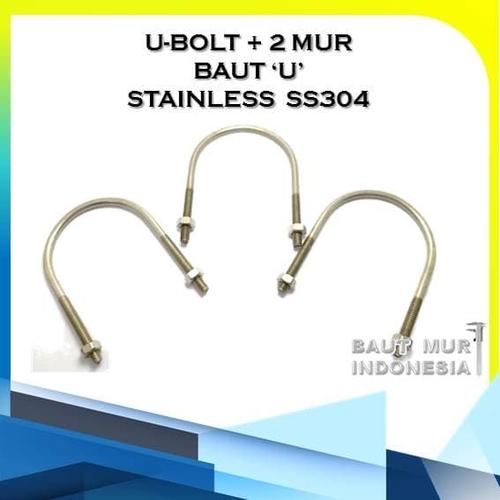 Jual Baut U-U Bolt Stainless SUS304 1/2 x 5 Inchi - Kab. Bekasi ...