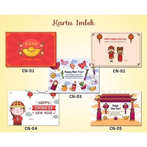 Promo Kartu ucapan Tahun Baru Imlek Greeting Cards CN Happy chinese new ...