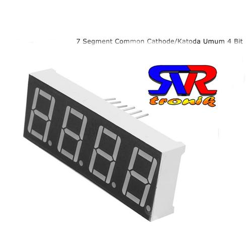 Jual Seven Segment Common Cathode - 7 Segment Common Katoda 4 Bit ...
