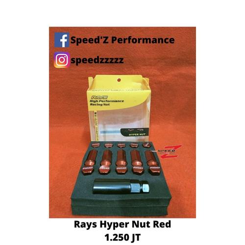 Jual VOLK RAYS HYPER NUT RED - Kota Tangerang - SPEED'Z PERFORMANCE | Tokopedia