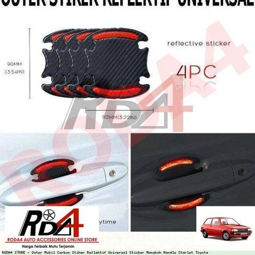 Jual Outer Handle Carbon Stiker Reflektif Starlet Toyota Jakarta Barat Roda4 Tokopedia