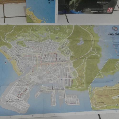 Jual Ready Poster MAP GTA V Casse Cover GTA V Dan DLC GTA V Cek ...