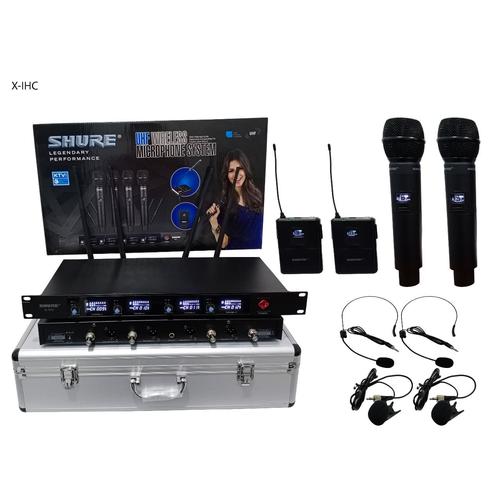 Jual Mic Wireless SHURE X1HC X-HC 2 handle 2 jepit dada 2 headset bando ...