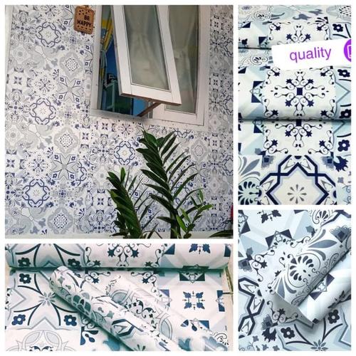 Jual Wallpaper Sticker Dinding Tegel Tiles Biru - Jakarta Utara ...