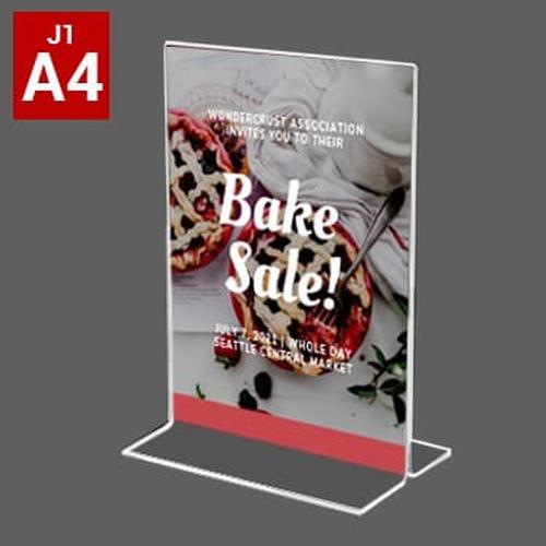 Jual Display menu A4 / Papan menu A4 / Papan menu akrilik / Display ...