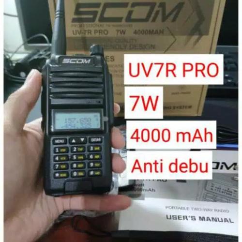 Jual radio HT handie talkie Scom uv 7R pro 7watt vhf uhf batre 4000mah - Kota Semarang - poniman ...