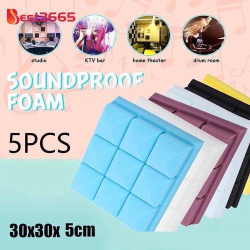 Jual Soundproof Acoustic Studio Sound Absorption Foam Treatment Panel ...