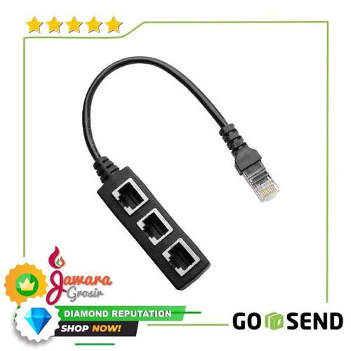 Jual RJ45 LAN Ethernet Network Connector Splitter 1 to 3 - Jakarta ...