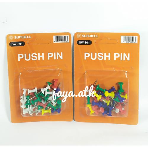 Jual PUSH PIN PAKU PAYUNG PAKU TEKAN JARUM TEKAN PAKU PIN PUSH PIN ...