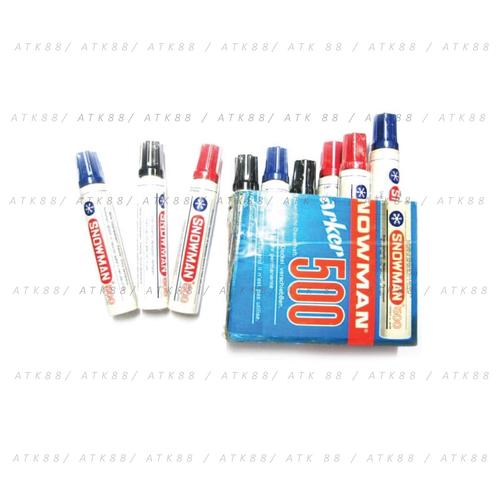 Jual Spidol Snowman Jumbo 500 Permanent - Merah - Kota Bandung - Pusat ...