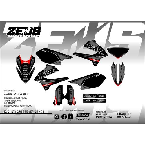 Jual Decal Sticker - Stiker Dekal Klx Dtx 250 Zeus SC 01 - Kota ...