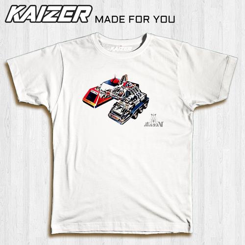 Jual KAIZER TD-0162 Kaos Putih Generasi 90an Voltes V Volt Lander ...