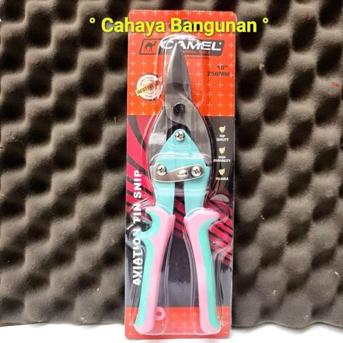 Jual Tang Gunting Holo Hollo Potong Plat Seng Baja Ringan Tin Snip ...
