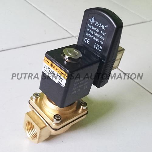 Jual ELECTRONIC DRAIN VALVE / TIMER SOLENOID VALVE 1/2" EMC PU220-15 ...