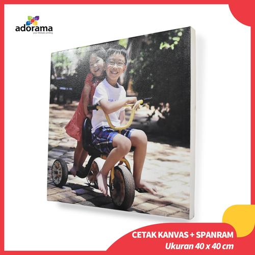 Jual Cetak Photo Kanvas Square + Spanram (Canvas Rangka Kayu) Uk. 40X40 ...
