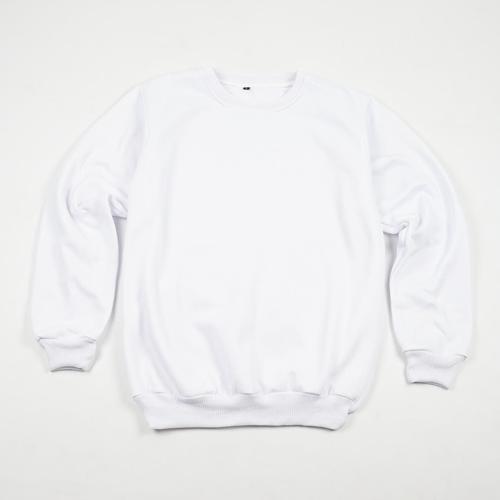 Promo SweaterPolos Crewneck Basic Putih Unisex Premium Quality - S ...