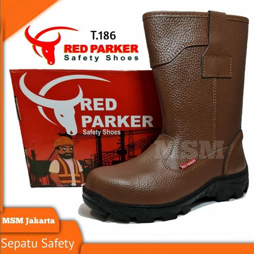 Jual SEPATU SAFETY RED PARKER T186 KULIT ORI - Cokelat, 37 - Jakarta ...