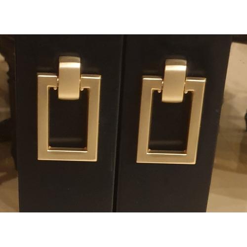 Jual Handle knob tarikan laci emas gold matte drop ring elegan Square ...