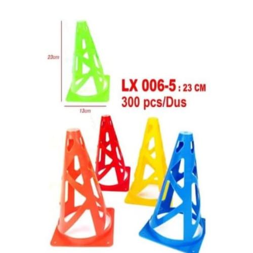 Jual CONE / CONES KERUCUT LENTUR UNTUK LATIHAN OLAHRAGA - MERAH LUBANG ...