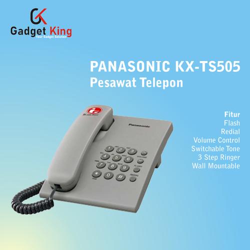 Jual Panasonic KX-TS505 Pesawat Telepon Kabel Rumah Kantor Indihome - Abu - Jakarta Pusat ...