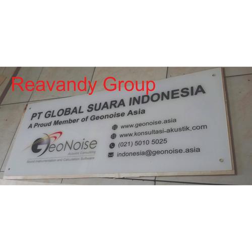 Jual akrilik | Papan Nama Kantor |nama perusahaan |signage |Acrylic 3mm ...