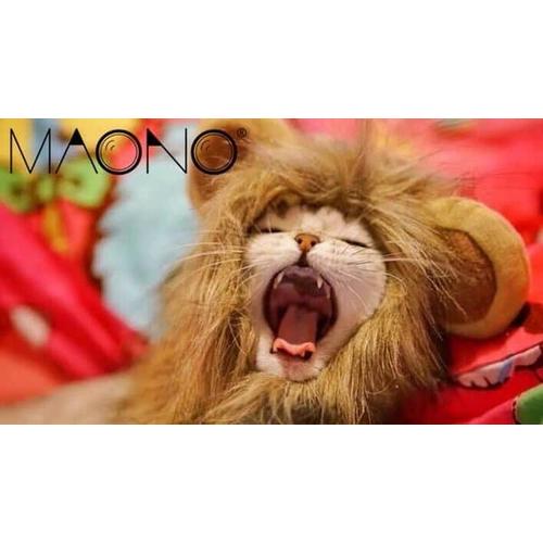 Jual wig kucing & anjing model singa topeng baju - topi rambut lion ...