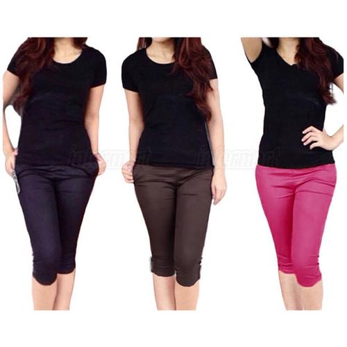 Jual Celana Katun Stretch 7/8 (XXL), Celana Legging Leging 7/8 Jumbo ...