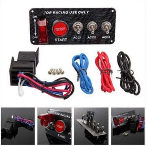 Jual Engine Start Carbon 3 ACC Switch dan engine start Switch Engine ...