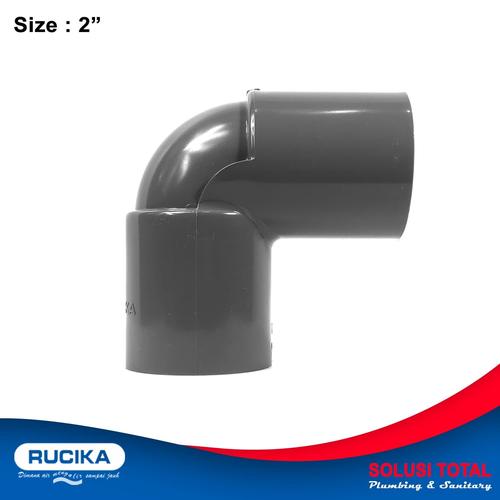 Jual Sambungan Pipa Fitting PVC Knee Knie AW 2 " Elbow AW 2 Inch Rucika ...