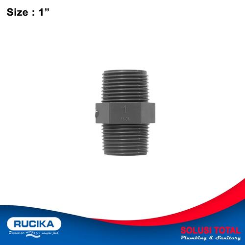 Jual Sambungan Pipa PVC Double Nipple AW 1 " Dobel Nepel 1 Inch Rucika - Jakarta Selatan ...