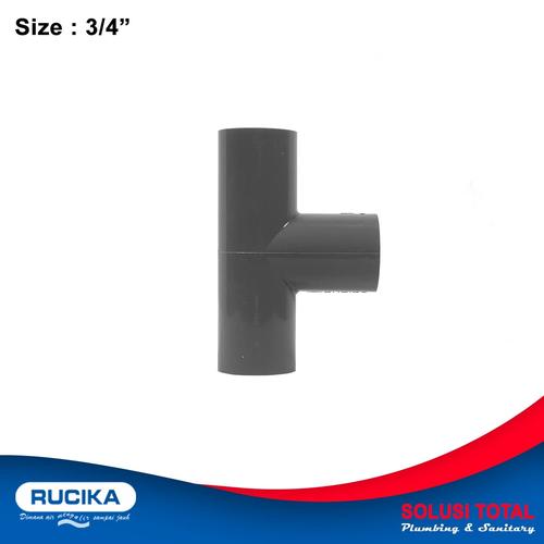 Jual Sambungan Pipa Fitting PVC Tee AW 3/4" Tee AW 3/4 Inch Rucika - Jakarta Selatan - Solusi ...