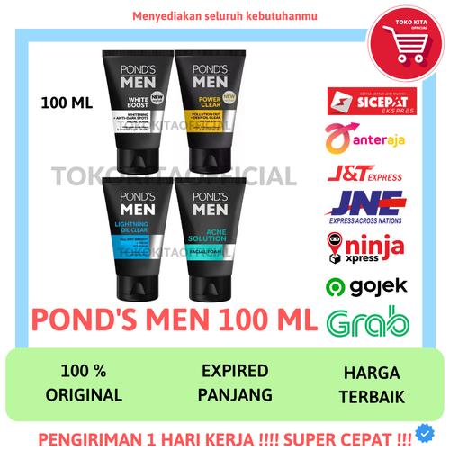 Jual POND'S PONDS MEN FACIAL FOAM 100 GRAM ML CLEANSER SABUN CUCI MUKA ...