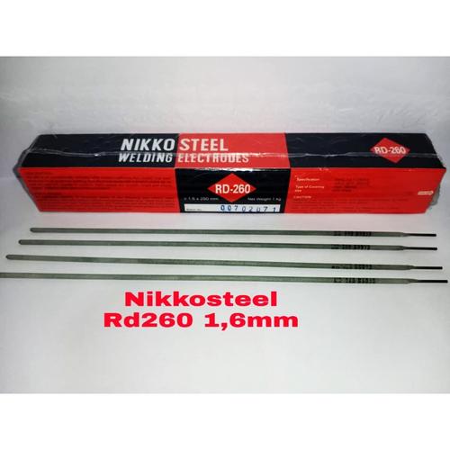 Jual Kawal las elektroda kawat las listrik Nikko Steel RD260 1,6mm ...