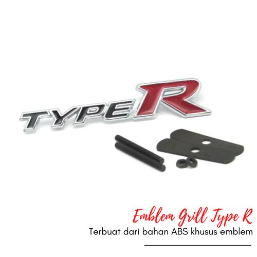 Jual Emblem Grill Type R Honda / Emblem Type R / Emblem Grill Honda ...