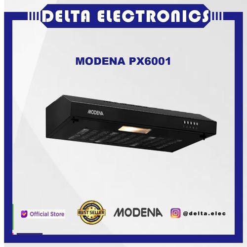 Promo Modena PX6001 Cooker Hood Slim 60cm Hitam ESILE - PX 6001 Cicil 0 ...