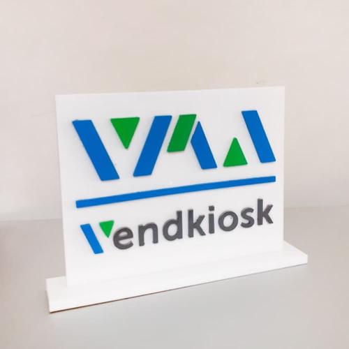 Jual Standing Acrylic Sign Custom 12x15 | Standing Sign | Logo Signage ...