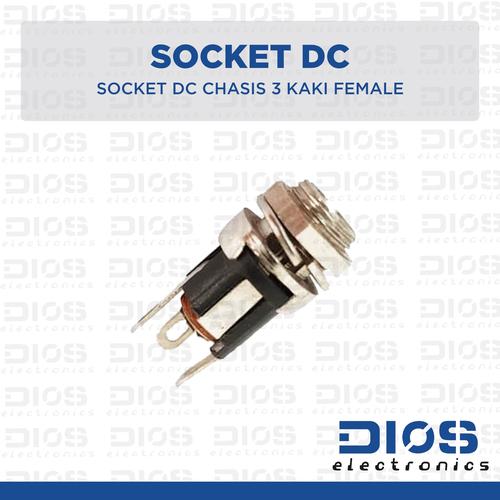 Jual Socket DC Chasis 3 Kaki Female for Box / Project Board Logam ...