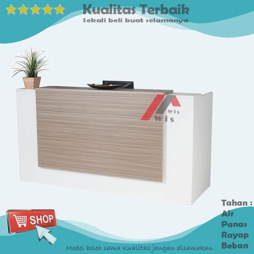 Jual MEJA RESEPSIONIS LOBBY KANTOR MINIMALIS UKURAN BESAR 2 WARNA ...