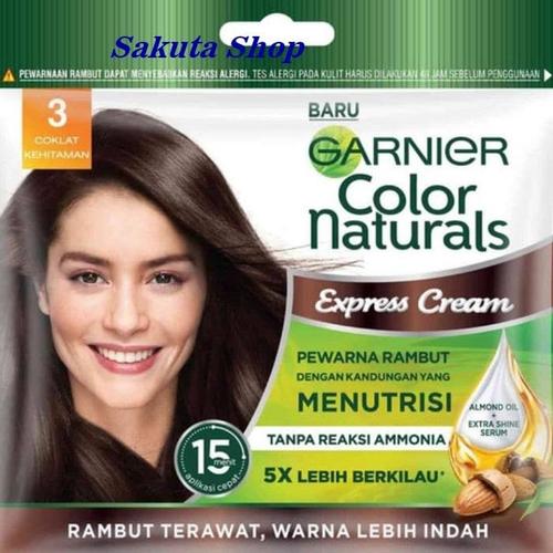 Jual Semir Rambut Garnier Sachet Color Naturals Coklat Kehitaman ...