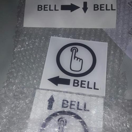 Jual sign akrilik bel 12 x 12.6cm tanda gambar pencet bel bell rumah ...